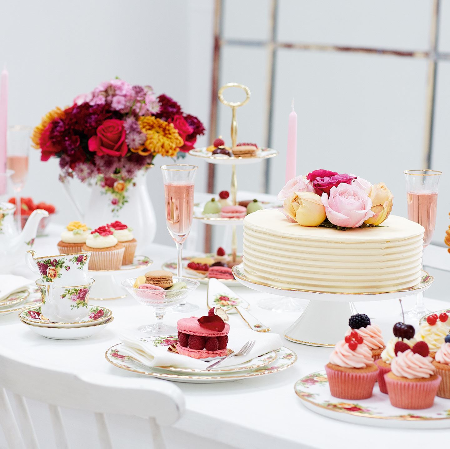 Royal Albert Old Country Roses 3-Tier Cake Stand | Royal Albert