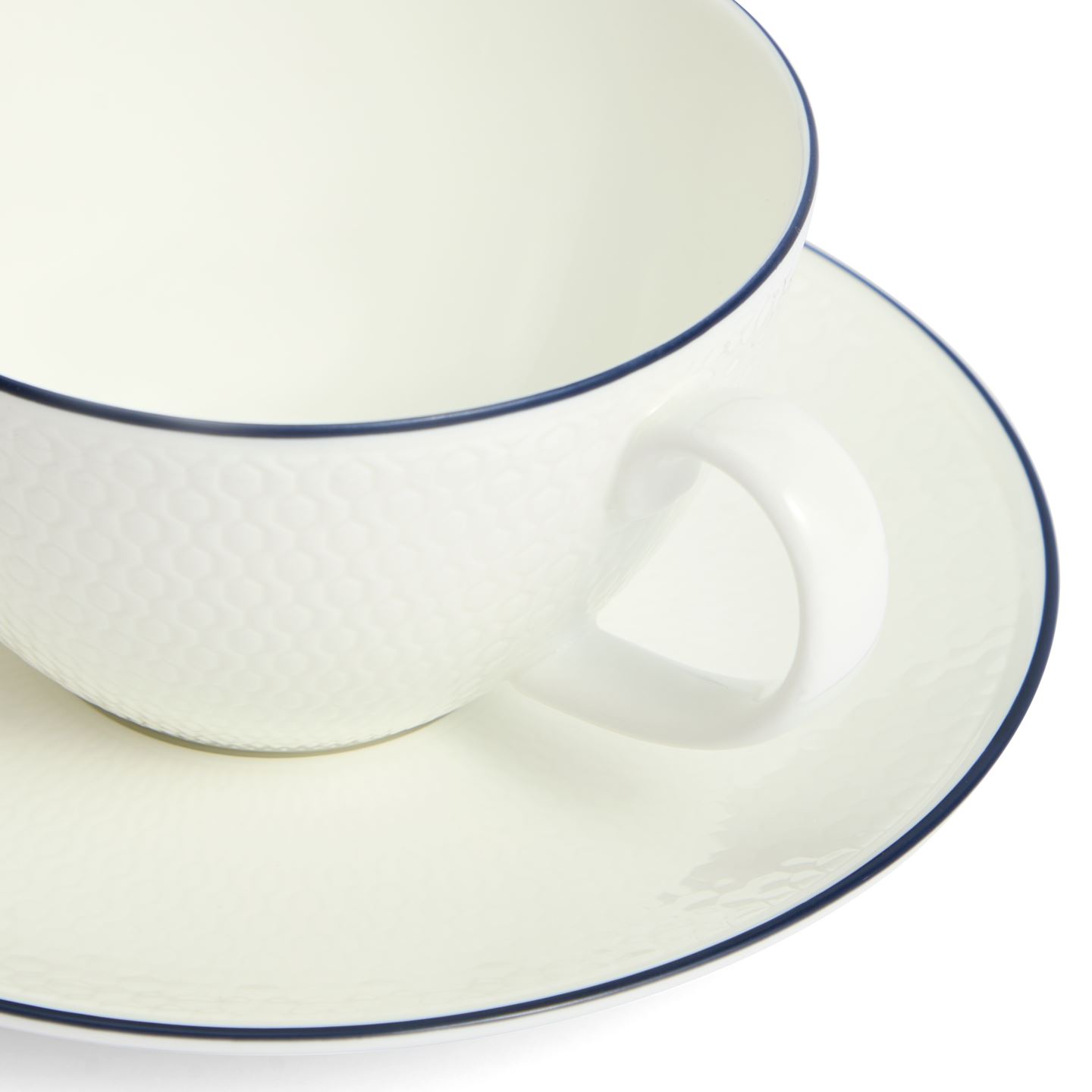 Gio Blue Teacup & Saucer | Wedgwood